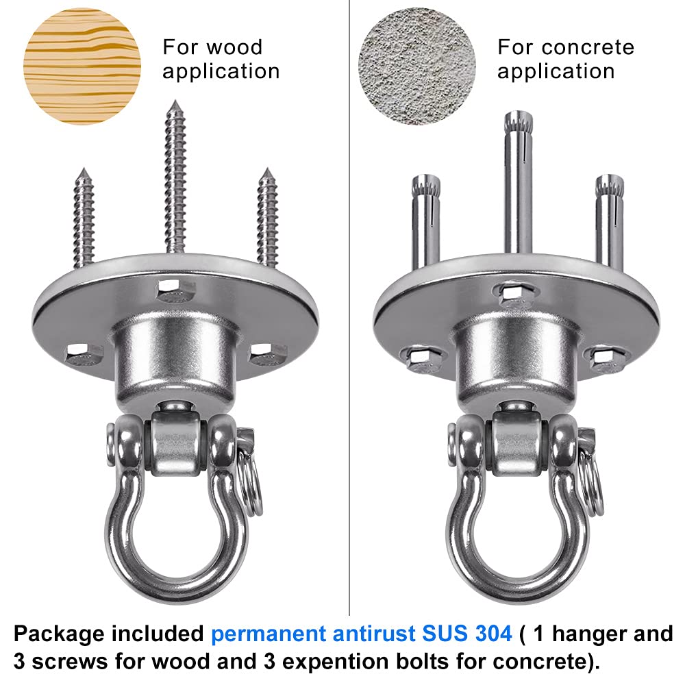Benelabel Heavy Duty Swing Hangers - Swing Set Brackets & Anchors, Hammock & Punching Bag Hardware Kit