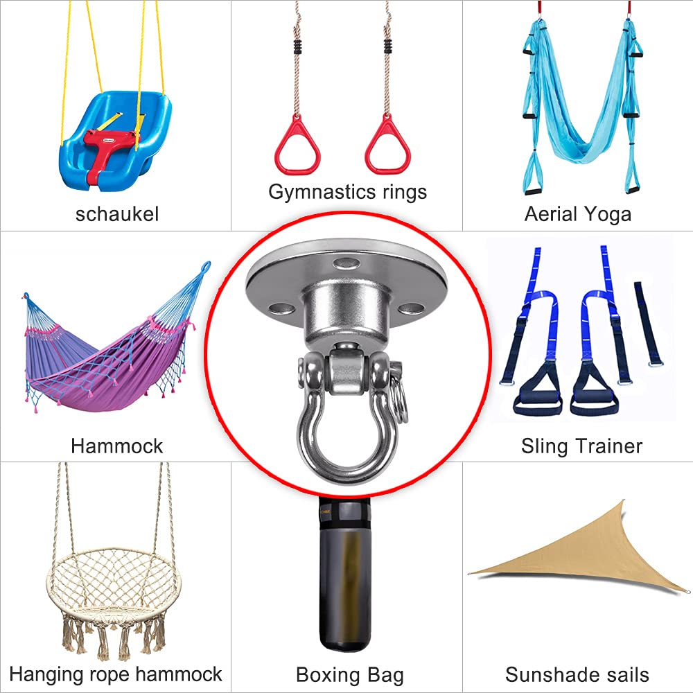 Benelabel Heavy Duty Swing Hangers - Swing Set Brackets & Anchors, Hammock & Punching Bag Hardware Kit