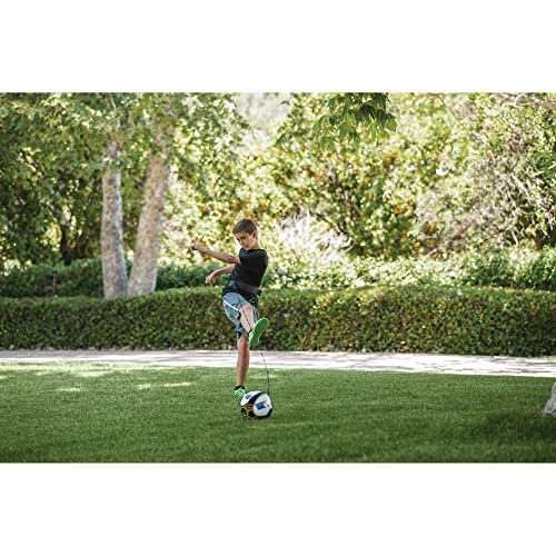 SKLZ Star-Kick Hands-Free Adjustable Solo Soccer Trainer - Fits Ball Sizes 3, 4, and 5 (Black)