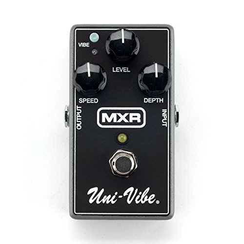MXR M68 Uni-Vibe Chorus Vibrato Effects Pedal BUNDLE with AC/DC Adapter Power Supply for 9 Volt DC 1000mA, 2 Metal-Ended Guitar Patch Cables AND 6 Dunlop Guitar Picks