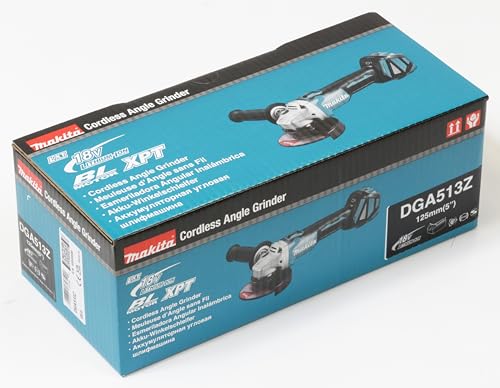 Makita DGA513Z 18V Li-Ion LXT Brushless 125mm Angle Grinder - Batteries And Charger Not Included