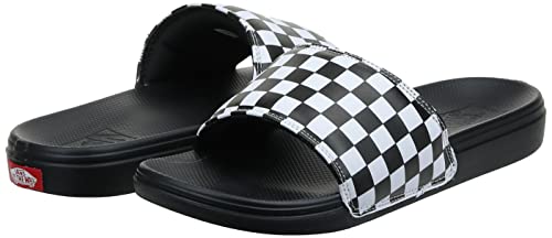 Vans La Costa Slide-On (Checkerboard) True White/Black Men's 8, Women's 9.5 Medium
