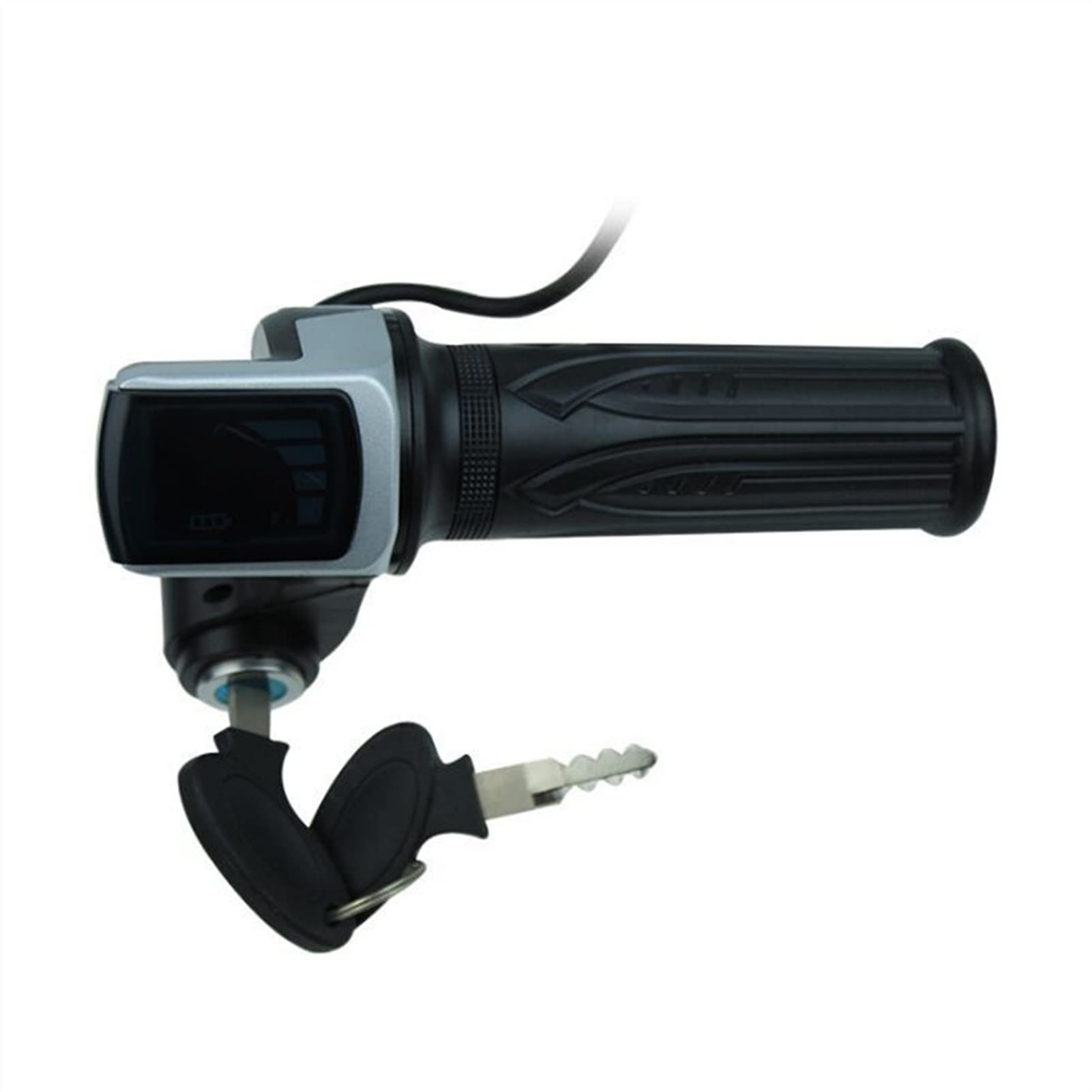 Bike Fender 36/48/60V Electric Scooter Throttle Grip Twist Speed Cycling Handlebar with LED Display Electric Bicycle Accessories Mud Guards (Color : E-Bike Handlebar)