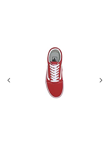 Vans Ward Low Top Sneaker - Racing Red/White (9.5) (Racing Red/White)