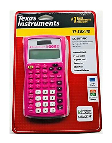 Texas Instrument TI-30X IIS Scientific Calculator Rose Pink Color
