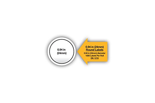 Brother 1 Inch Round Paper Label (DK1218)