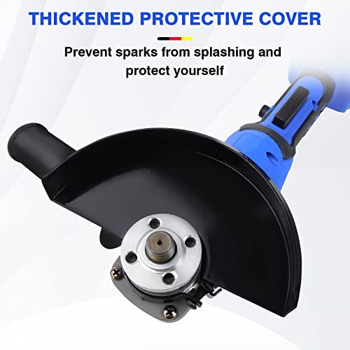 Brushless 4-1/2 Inch Angle Grinder Cordless Angle Grinder Tool with 6.0Ah Lithium-Ion Battery and Charger, 7.5-Amp 21V Electric Power Tools with Cutting Wheels, Flap Disc, for Cutting, Polishing