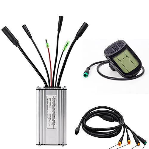 Bike Fender Waterproof Controller 22A 500W 350W Electric Bike Controller for 36V 48V E-Bike Convention Kit with KT LCD4 LCD5 Display Mud Guards (Color : Controller)