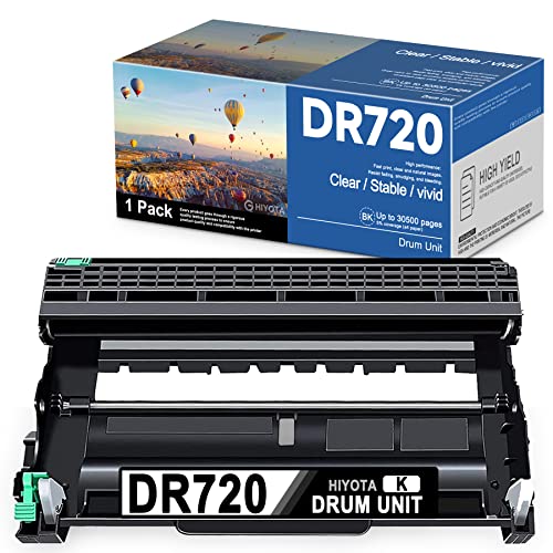 HIYOTA DR720 DR-720 Drum Unit Compatible 1 Pack Black DR-720 Drum Replacement for Brother MFC-8710DW 8810DW 8950DW/DWT HL-5440D 5470DW/DWT 6180DW/DWT DCP-8110DN 8510DN Printer (Not Including Toner)