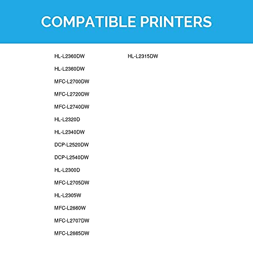 LD Compatible Toner Cartridge & Drum Unit Replacements for Brother TN660 High Yield & DR-630 (1 Toner, 1 Drum, 2-Pack)