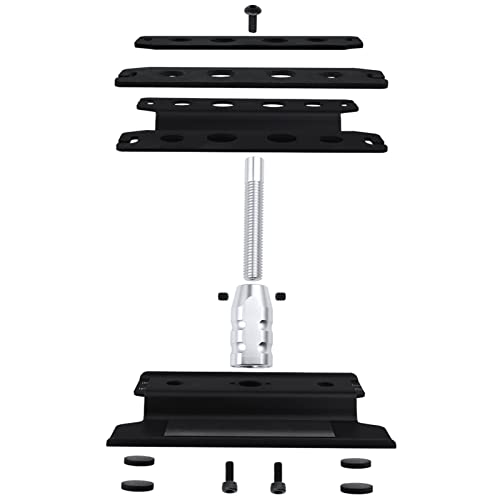 Hobbypark Aluminum RC Car Work Stand Repair Workstation 360 Degree Rotation Lift Or Lower, RC Hex Driver Tools 6-in-1 for 1/10 1/12 1/16 1/18 Scale (Black)