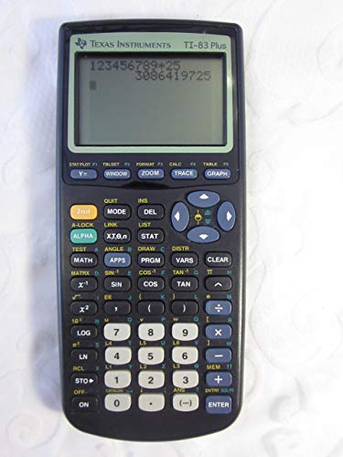 Texas Instruments TI-83 Plus Graphing Calculator (Certified Renewed)