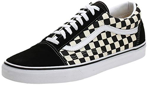 Vans Men's UA Old Skool Sneakers, Primary Check Black/White, 8