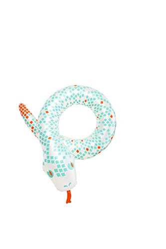 BigMouth Inc. White Snake Pool Float – 4 Foot Pool Float, Durable Inflatable Vinyl Summer Pool or Beach Toy, Makes a Great Gift Idea