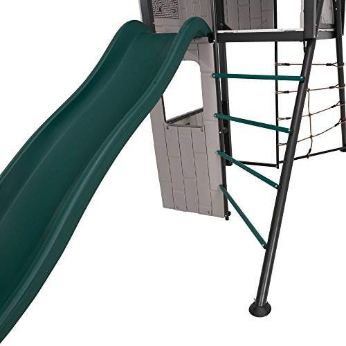 Lifetime 90913 Adventure Clubhouse Swing Set, Brown/Green