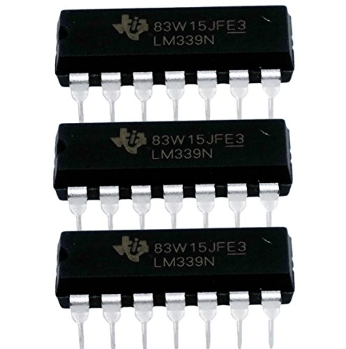 Texas Instruments/National Semiconductor LM339N LM339 Quad Comparator ICS (Pack of 3)