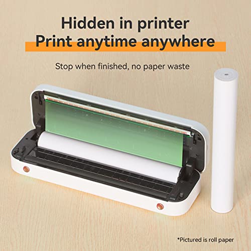 A4 Thermal Paper, 210 x 297 mm - 100 Sheets, for Brother PocketJet PJ762/PJ763MFi, HPRT MT800/MT810, PeriPage A40 Printers, Printing Paper Size 8.26" x 11.69"
