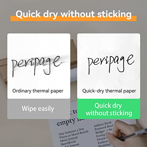 A4 Thermal Paper, 210 x 297 mm - 100 Sheets, for Brother PocketJet PJ762/PJ763MFi, HPRT MT800/MT810, PeriPage A40 Printers, Printing Paper Size 8.26" x 11.69"