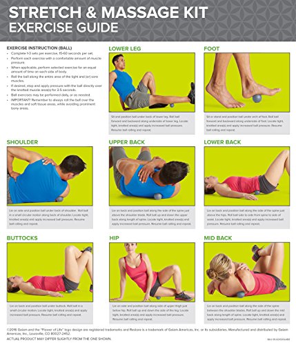 Gaiam Restore Stretch & Massage Kit