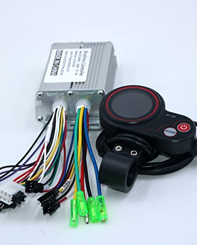 Bike Fender 36V/48V 350W BLDC Electric Scooter Controller E-Bike brushless Speed Driver and GT-100 LCD Display one Set Mud Guards (Size : 48V Set)