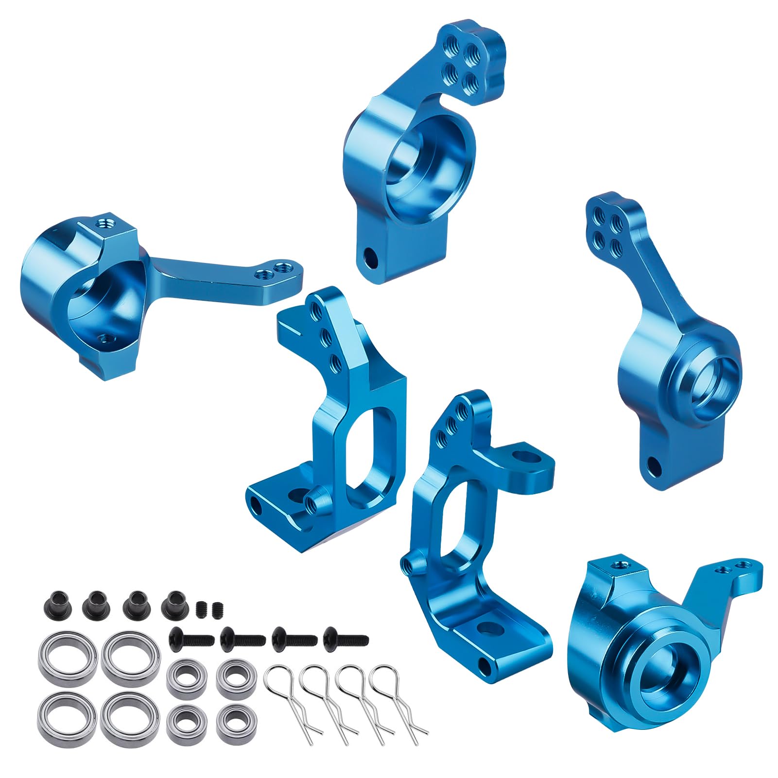 HobbyPark 102210 102010 102211 102011 102212 102012 Aluminum Steering Knuckle Kit Hub Carrier Upgrade Parts for RC Redcat Volcano EPX HSP
