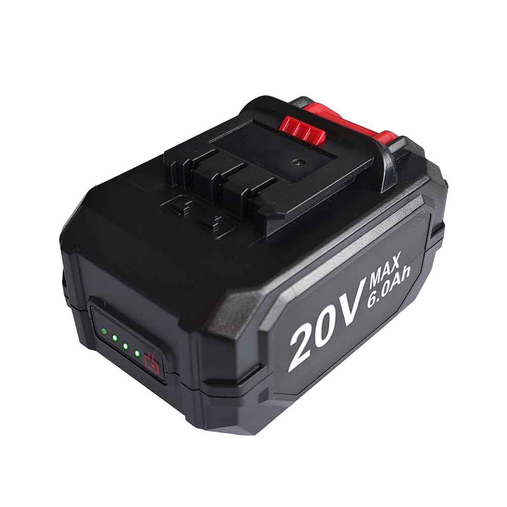 aunstarwei 20V 6.0Ah Lithium-Ion Battery Compatible with KIMO 20V Drill Driver, Leaf Blower, Angle Grinder, Reciprocating Saw, Oscillating Tool, Brad Nailer