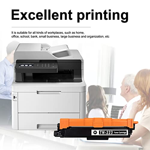 FOJY Feromyink Compatible 2-Pack TN223 TN-223 Toner Cartridge Replacement for Brother MFC-L3770CDW L3750CDW HL-3270CDW 3230CDN 3290CDW DCP-L3550CDW Printer (Black), 14 x 12 x 12 inches