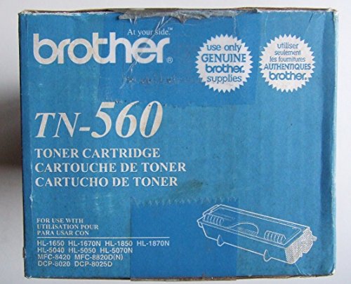 Brother TN560 High-Yield Toner Cartridge, Black - in Retail Packaging