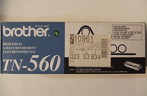 Brother TN560 High-Yield Toner Cartridge, Black - in Retail Packaging