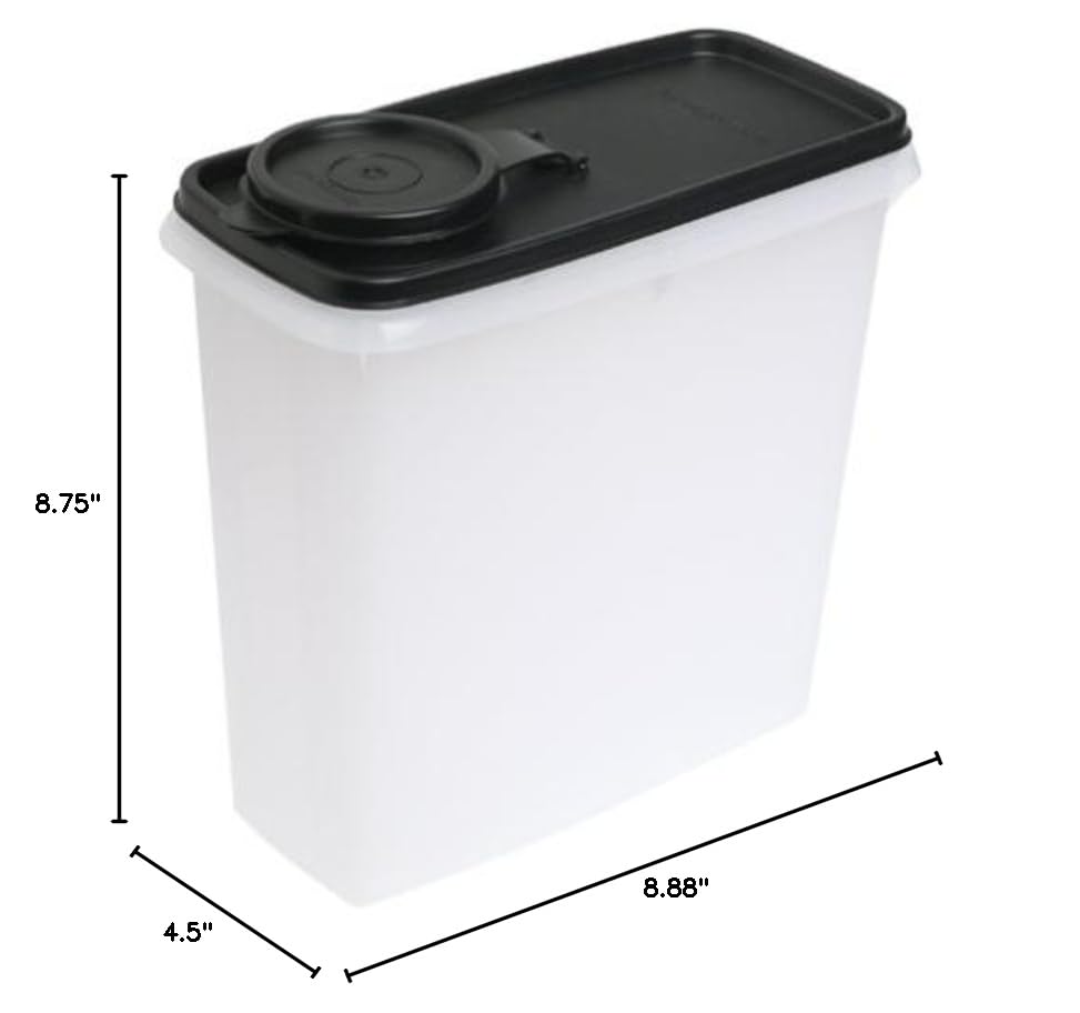 Tupperware 13-Cup Cereal Storer, Black