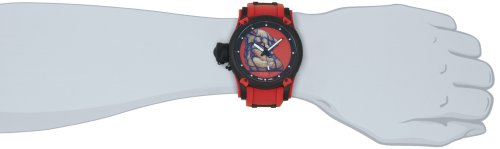 Invicta Men's 11151 Russian Diver Lace Twin Red Artist Series Dial Red Polyurethane Watch