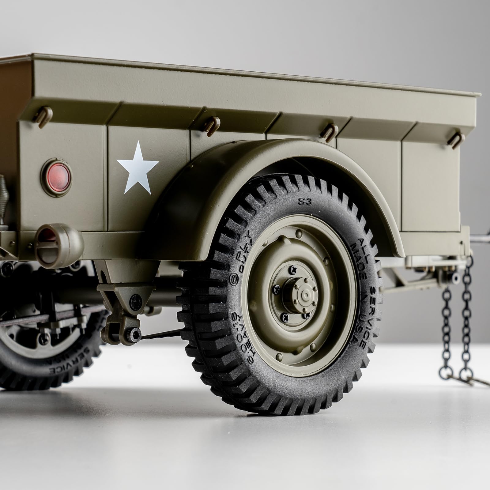ROCHOBBY Trailer for 1/12 1941 MB Willys Scaler RC Crawler, RC Accessories