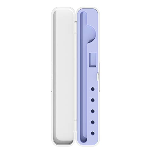 Meowster Storage Box with Lid for Apple Pencil 2nd Gen and 1st Generation - Pen Protective Carrying Case for iPad Pencil - Holder Accessories - Shock-Absorption (Purple)