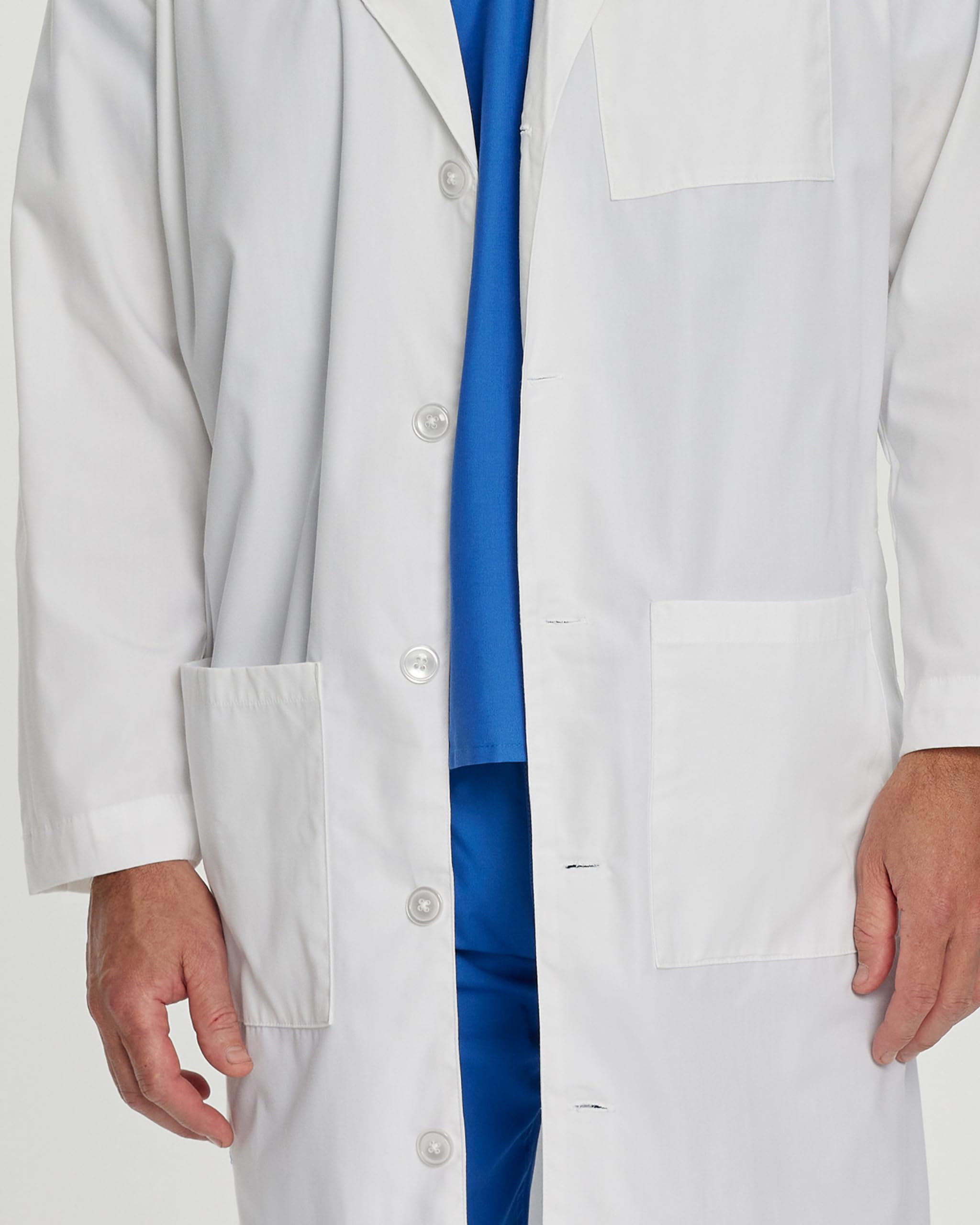 Landau mens Landau Scrub Zone Unisex Relaxed Fit 2-pocket Drawstring Cargo Scrub Pants 85221 Medical Lab Coat, White, 44 US