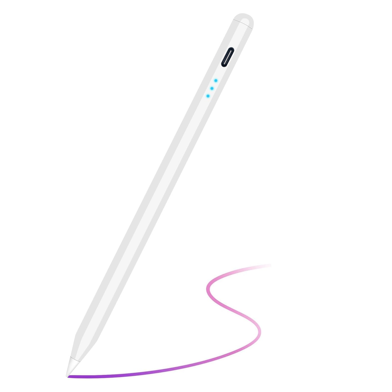 Stylus Pencil 1st Generation for Apple with 10X Fast Charge & Palm Rejection Compatible with iPad Pro 11/12.9, iPad 10/9/8/7/6, iPad Mini 5/6, iPad Air 3/4/5