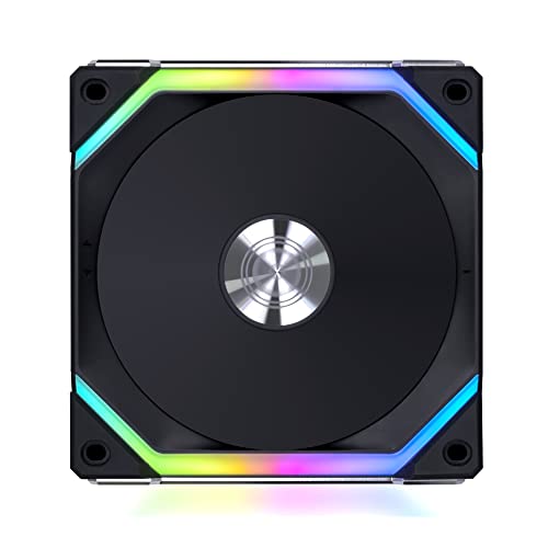 Lian Li UNI Fan SL120 V2 RGB Black Single Pack Without Controller (Compatible with Lian Li SL120 V2 3 Pack only) - UF-SL120V2-1B (V2)
