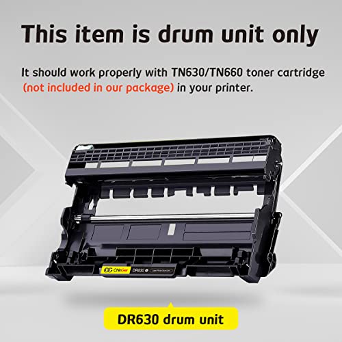 CG CHINGER (NO Toner) Compatible DR 630 Drum Unit Replacement for Brother DR630 DR-630 for Brother HL-L2340DW HL-L2300D HL-L2380DW MFC-L2700DW L2740DW DCP-L2540DW L2520DW HL-L2320D MFC-L2720DW Printer