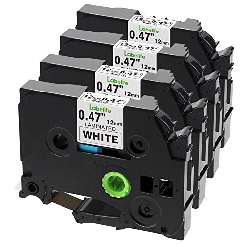 Compatible Label Tape Replacement for Brother Ptouch TZe-231 Label Tapes Bundle with Replacement TZe Label Tape Multicolor, 0.47" x 26.2', Black on White/Orange/Red/Blue/Yellow/Green (Total 10-Pack)