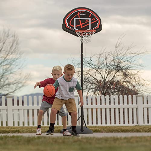 Lifetime 90022 32" Youth Portable Basketball Hoop, Red/Black
