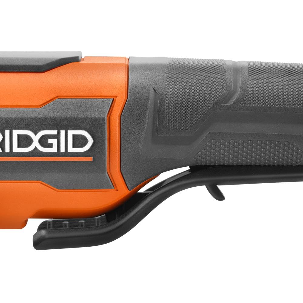 RIDGID 18V Brushless Cordless 4-1/2 in. Paddle Switch Angle Grinder R86047B (Tool Only) (Renewed)