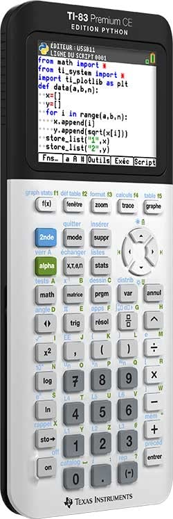 TEXAS INSTRUMENTS TI-83 Premium CE Python