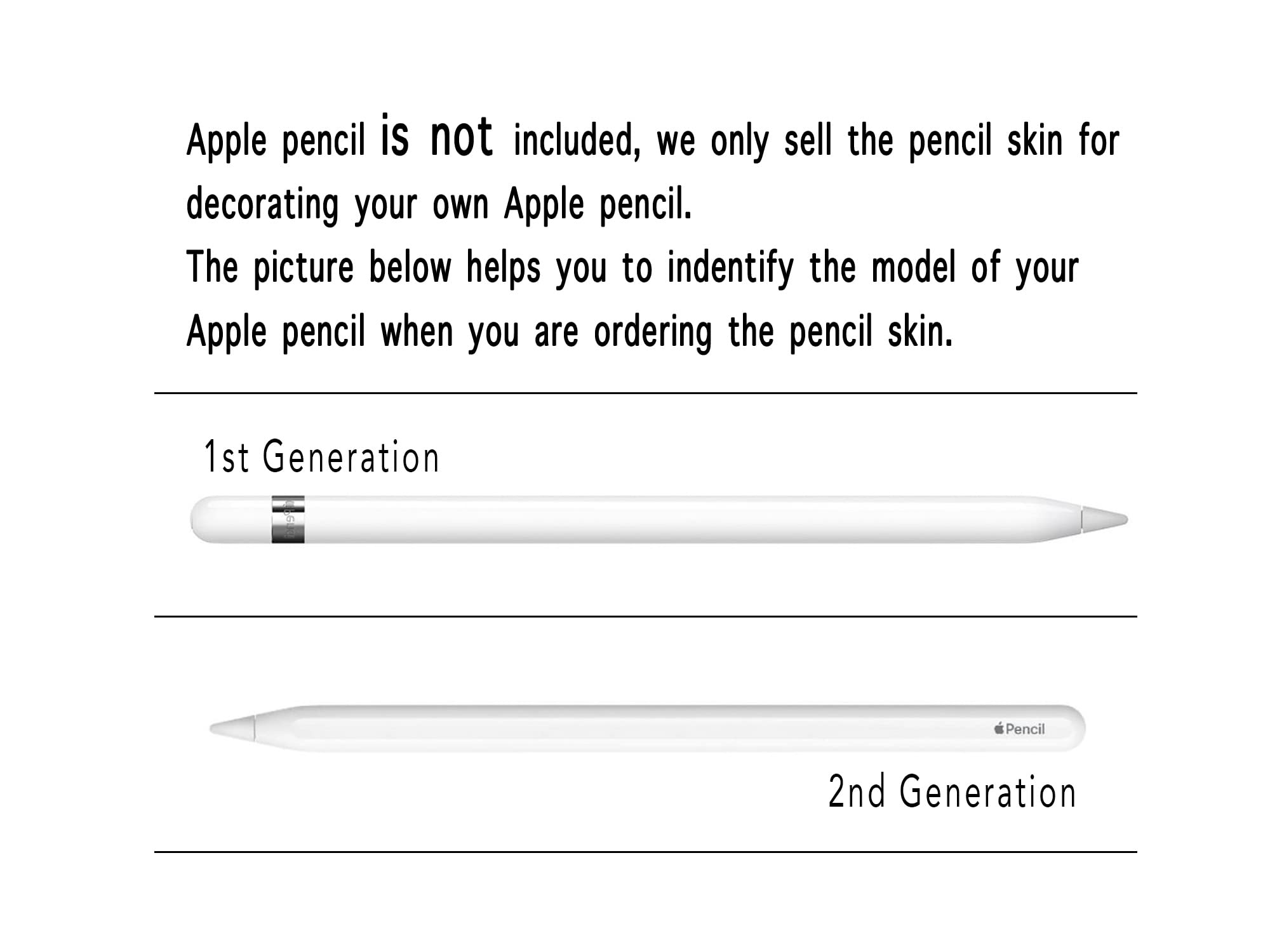 UniChameleon Printed Wrapping Vinyl Skin Compatible with Apple Pencil 2nd Generation Classic School Style