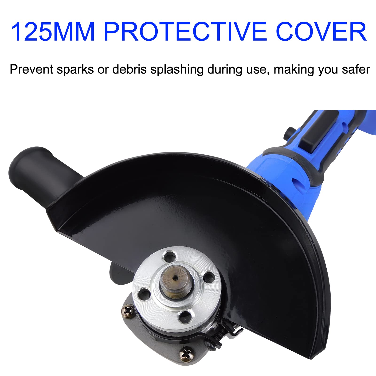 Cordless Angle Grinder, Polishing and Cutting Tool, 6000mAh Lithium-ion Battery, 4-1/2 Inch Brushless Angle Grinder, Portable Grinder with Charger and Storage Bag