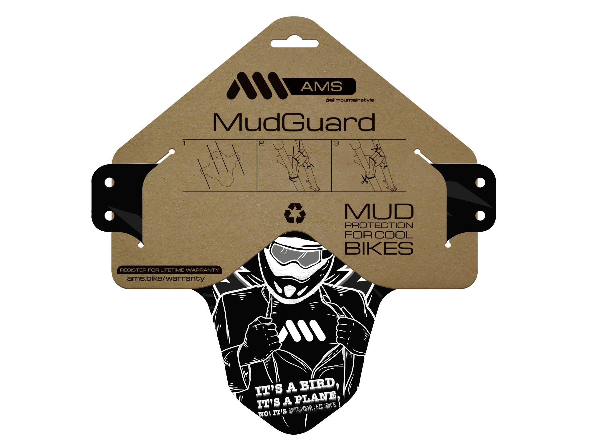MTB Front Wheel Mud Guard - Lightweight & Durable Protection - Universal Fit - Protect Against Mud, Water Spray and More