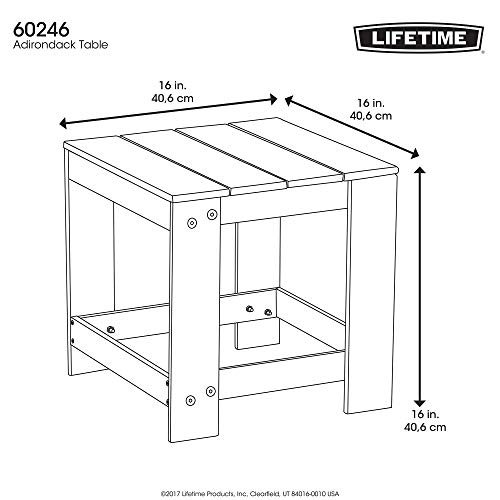 Lifetime 60246 Adirondack Table, Brown