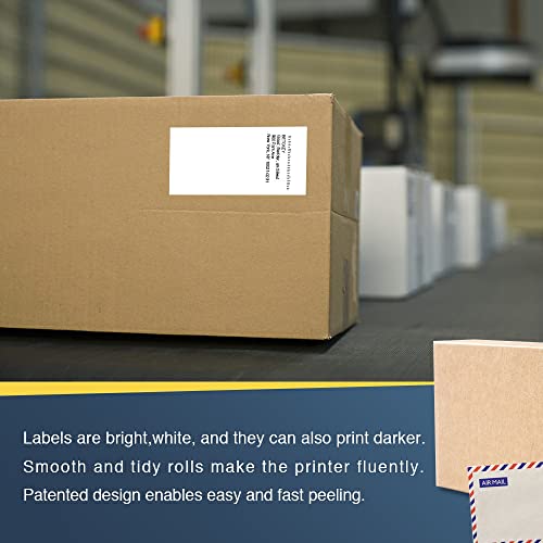 BETCKEY - Compatible Continuous Labels Replacement for Brother DK-2223 (1.9 in x 100 ft), Use with Brother QL Label Printers [10 Rolls + 2 Reusable Cartridges]