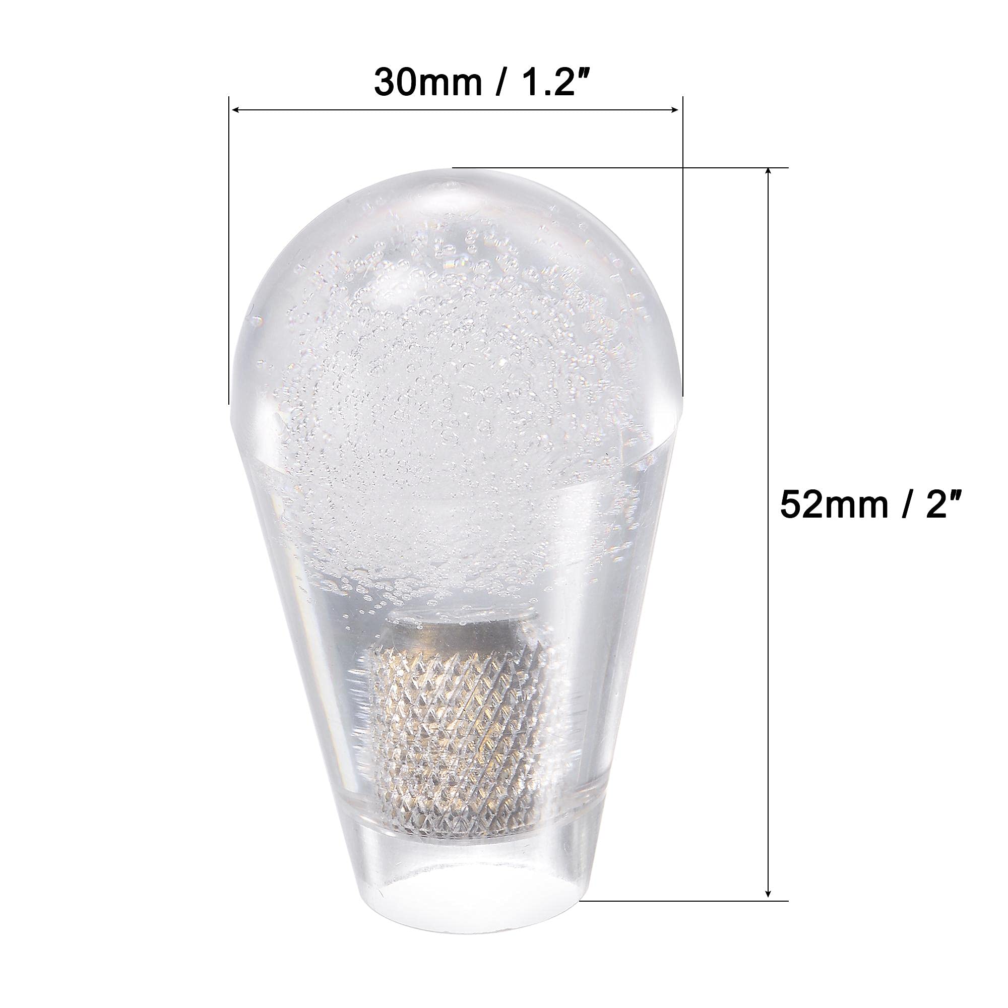 uxcell Ellipse Oval Joystick Head Rocker Ball Top Handle Arcade Game Replacement White