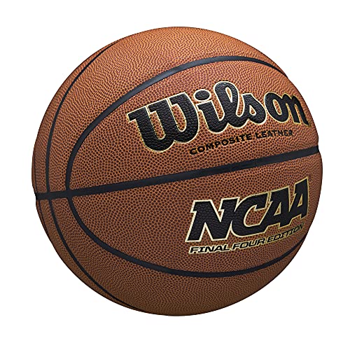 Lifetime Pro Court Height Adjustable Portable Basketball System, 44 Inch Backboard, Red/White & Wilson Sporting Goods Wilson NCAA Final Four Edition Basketball, Official - 29.5",WTB1233