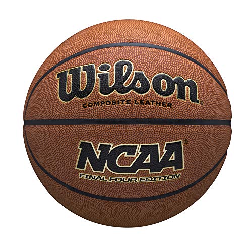 Lifetime Pro Court Height Adjustable Portable Basketball System, 44 Inch Backboard, Red/White & Wilson Sporting Goods Wilson NCAA Final Four Edition Basketball, Official - 29.5",WTB1233