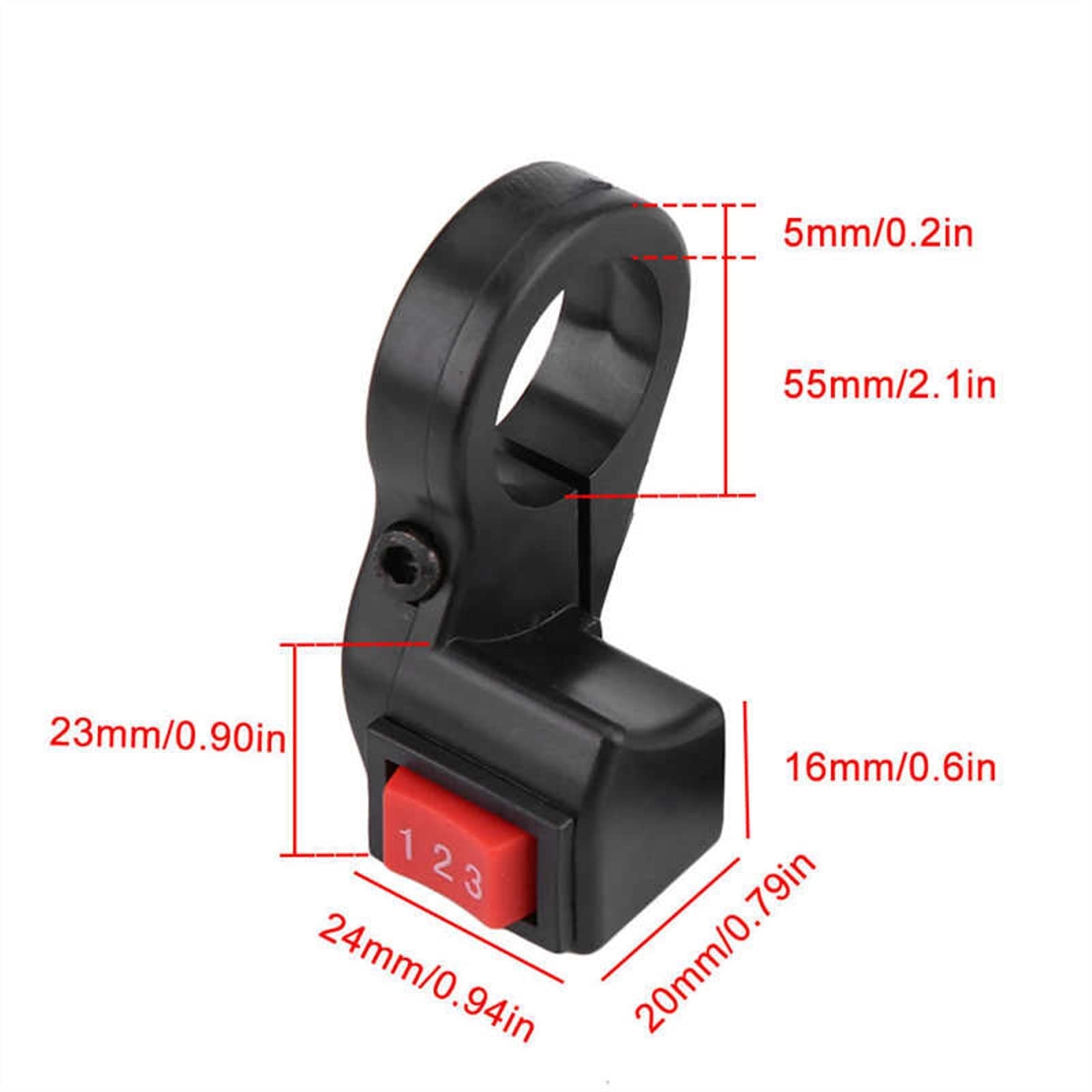 Bike Fender 22mm 7/8 inch Electric 3 Speed Module Handlebar Switch Shift for Motorcycle E-Bike Scooter Motorcycle Switch Mud Guards